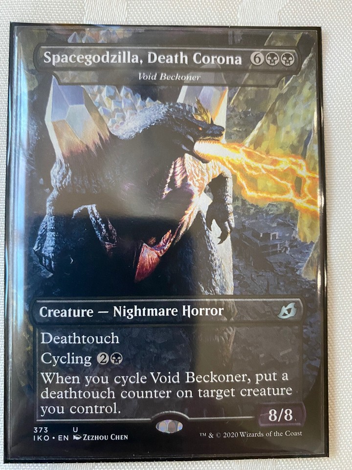 Complete Set (19) Godzilla *Non-Foil* Magic Cards MT/NM Dbl. Sleeved ...