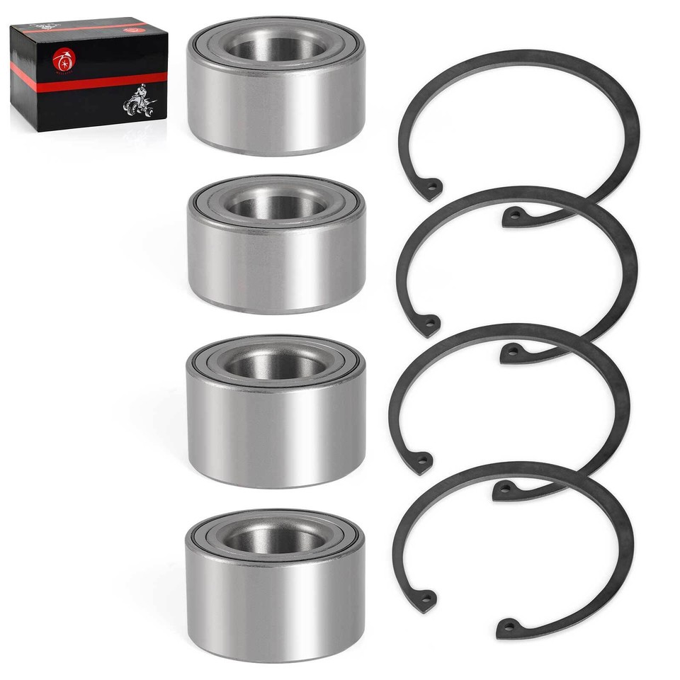 4Pcs Front & Rear Wheel Bearing + Circlip for Kawasaki Teryx KRX 1000 ...