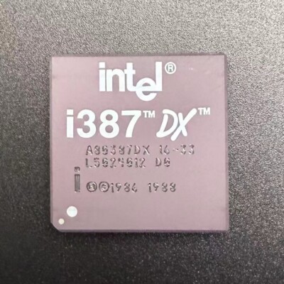 Intel A80387DX16-33 Processor 16-33MHz 387 FPU PGA68 Math Coprocessor ...