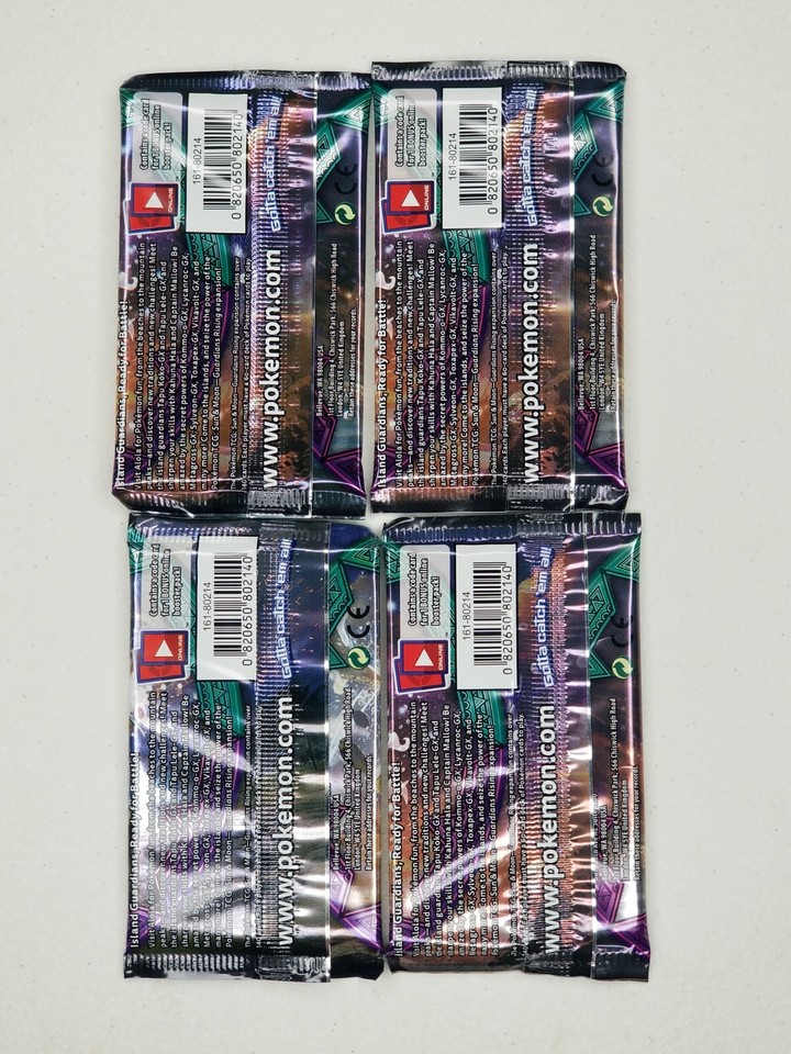 Pokemon Sun & Moon Guardians Rising Booster Pack Un-weighed Sealed 4 ...