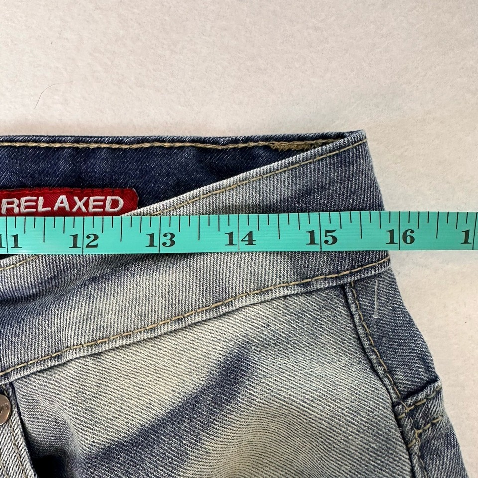 Ecko Unltd Jean Shorts Men's Sz 30 Relaxed Fit Blue Y2K Hip Hop Denim Acid Wash | eBay