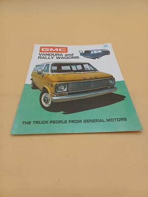 1972 GMC Vandura and Rally Wagons Sales Brochure Original 72 Vintage ...