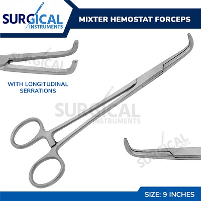 MIXTER Forceps 9" with Longitudinal Serration Veterinary Instruments ...