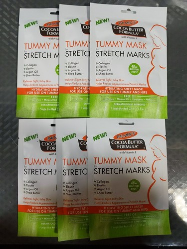 6 Pk Palmers Cocoa Butter Formula Tummy Mask Stretch Marks Sheet Mask # ...