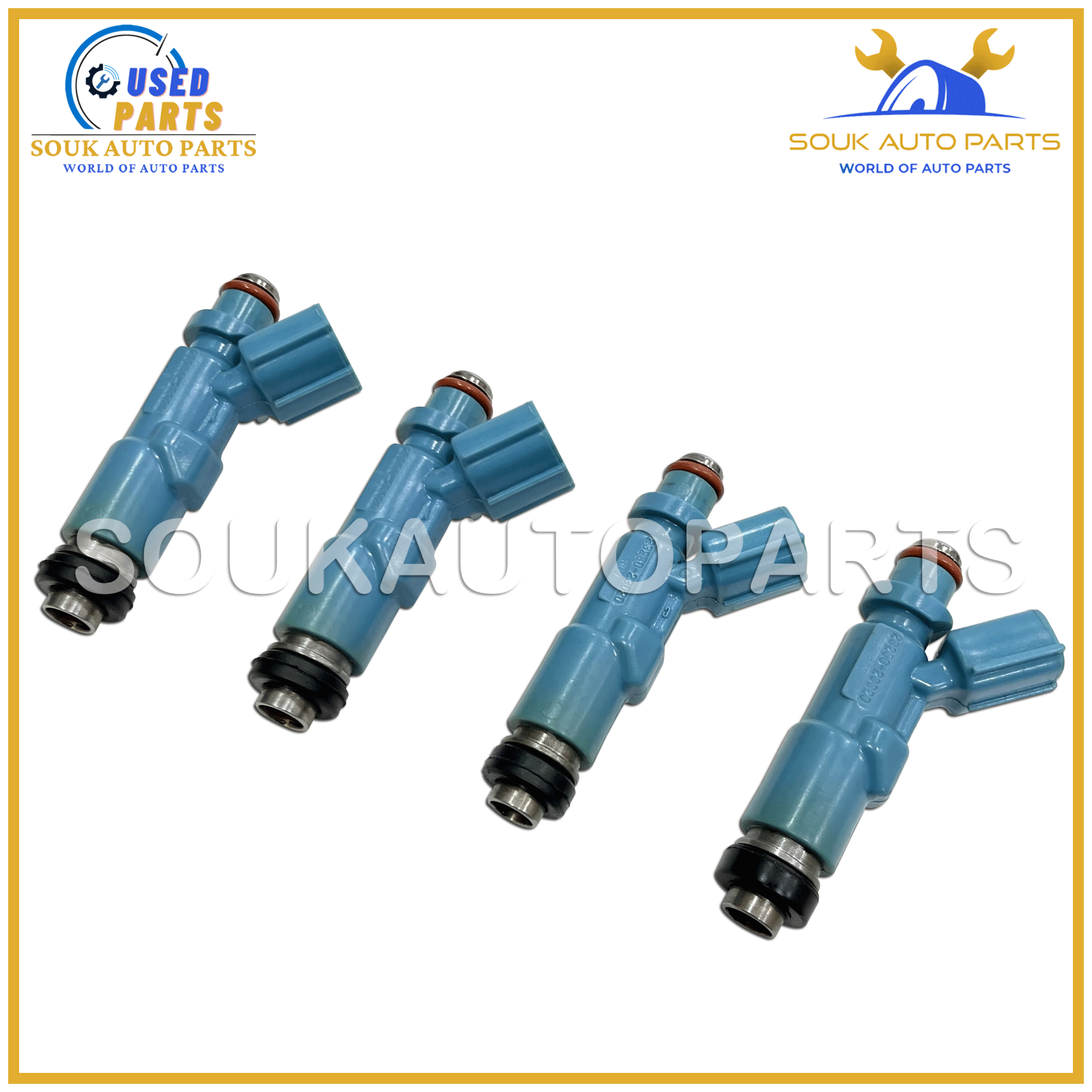 23250-23020 Genuine FUEL INJECTOR SET OF 4 For Toyota YARIS VITZ 1.0 1. ...