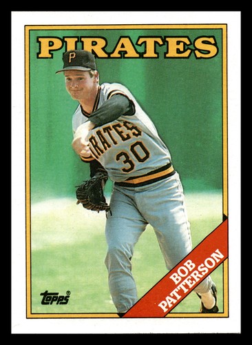 1988 Topps Bob Patterson RC Rookie Pittsburgh Pirates #522 Centered ...