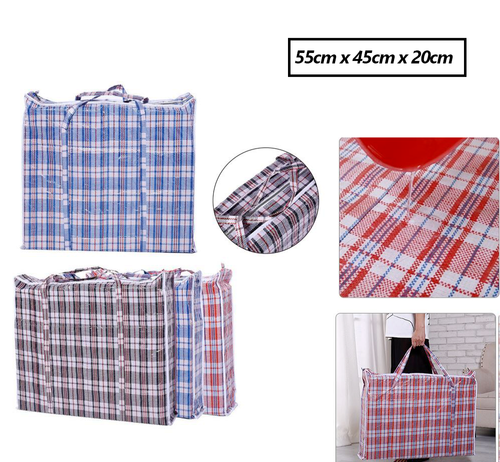 4x Large Striped Storage Bags Shopping Travel Clothes House Moving ...