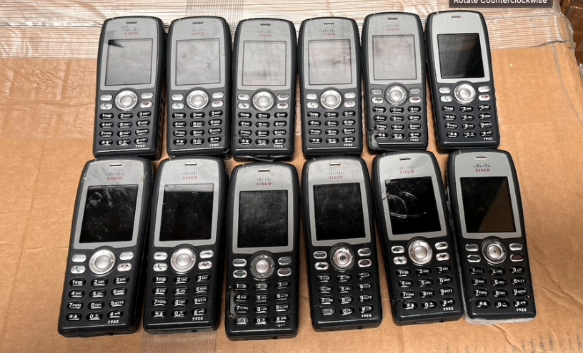 Lot of 12 Cisco CP-7925G 7925 Wireless IP Phone 74-5464-02 CP-7925G-A ...