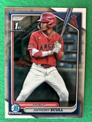 2024 Bowman Base Chrome Prospect 1st #BCP-107 Anthony Scull Los Angeles ...