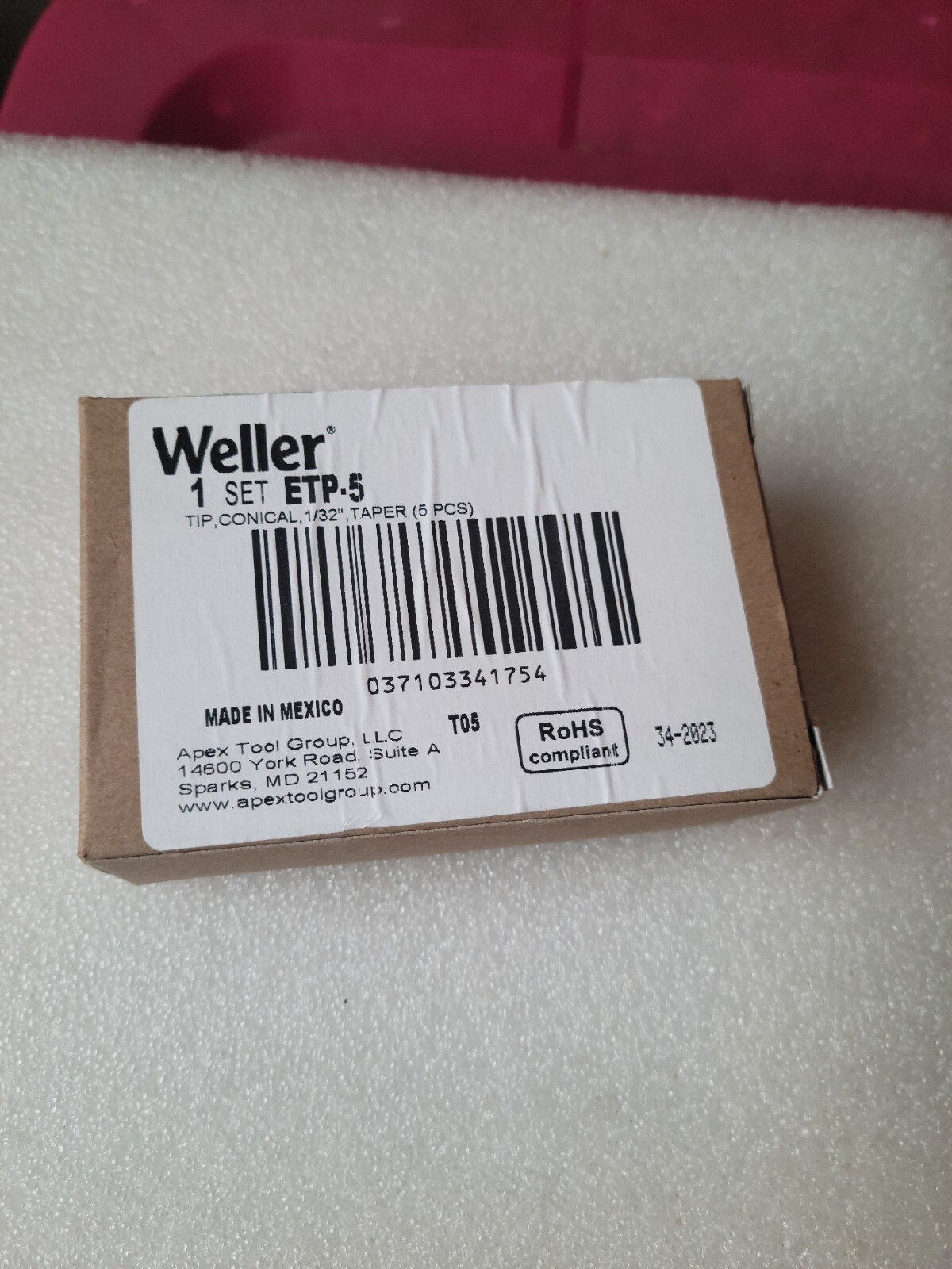 5X Original Weller ETP Solder Soldering Tip fits Stations WES51,WESD51 ...