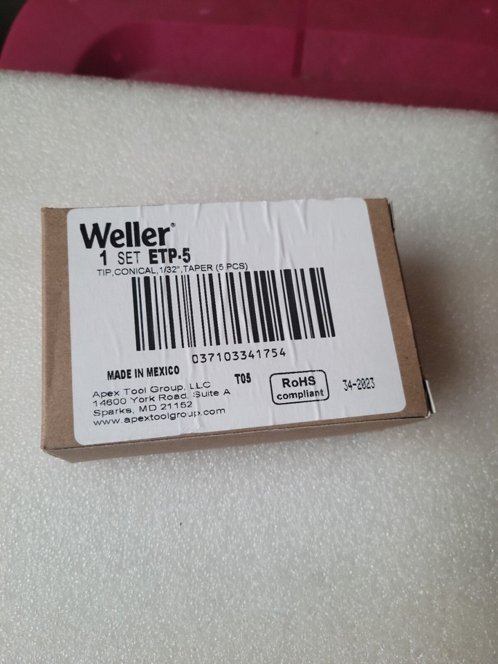 5X Original Weller ETP Solder Soldering Tip fits Stations WES51,WESD51 ...