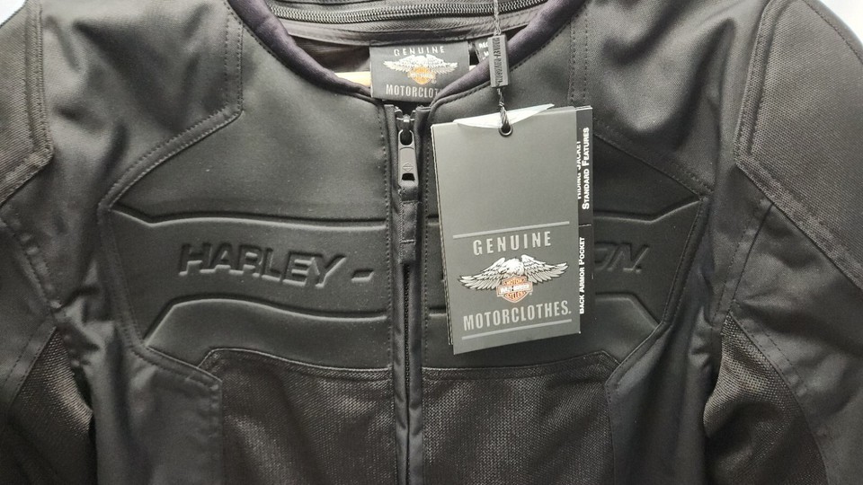 $395 New Men's Harley-Davidson Brawler Genuine Mixed Media Jacket 98103 ...