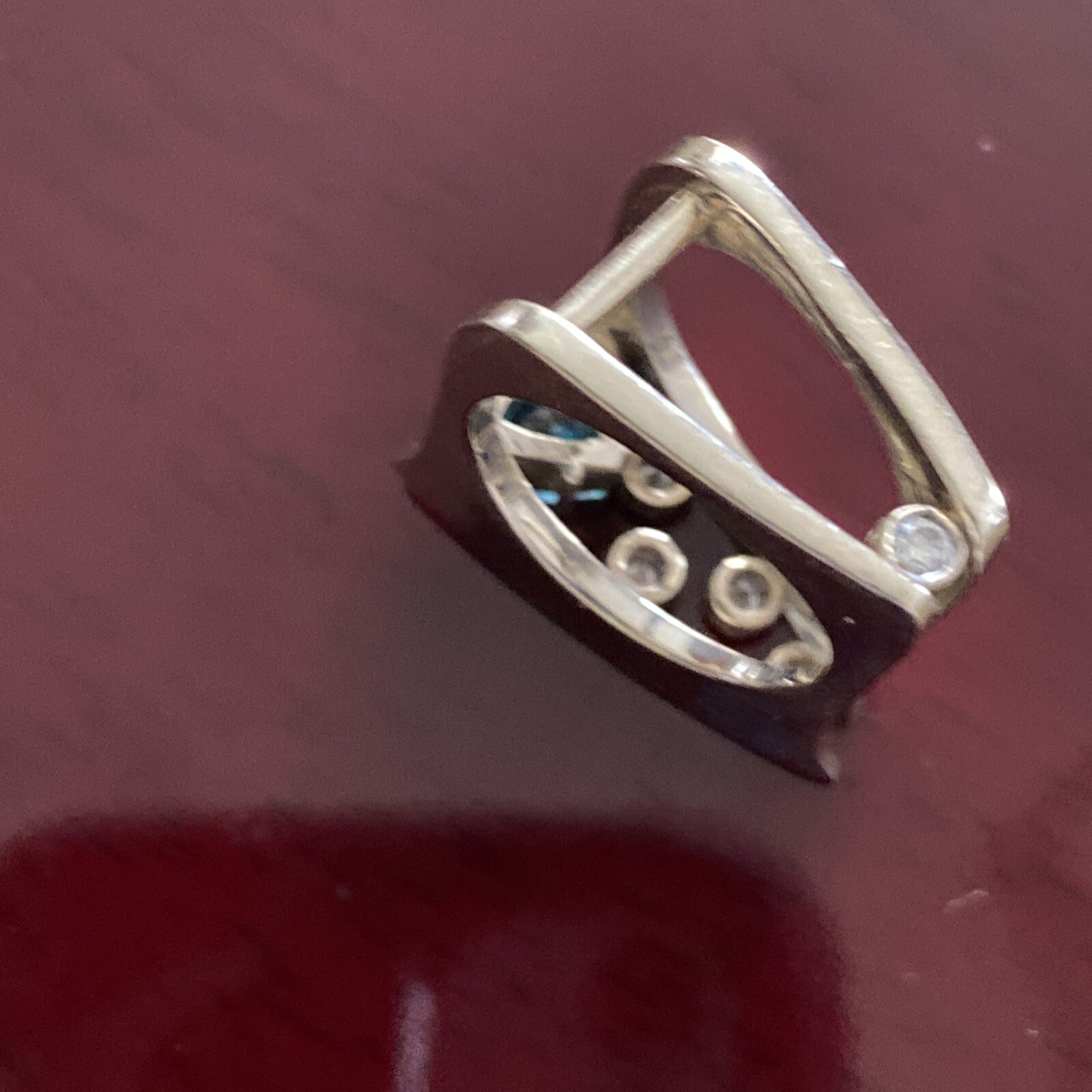 14k Designer Harry Roa Diamonds Blue Stone Modern Ring One Of A Kind | eBay