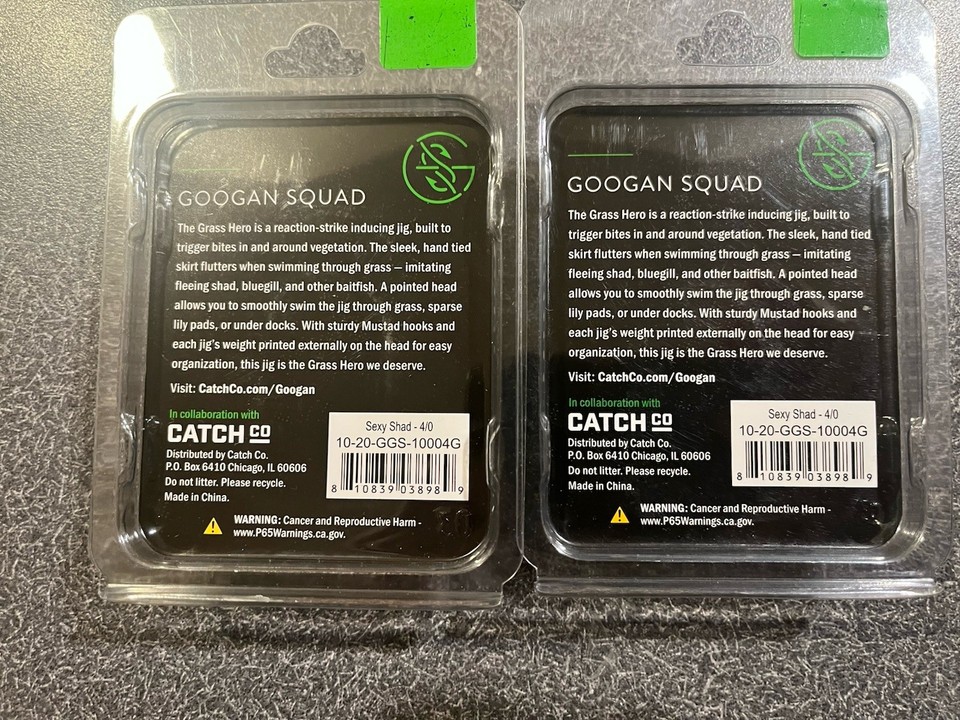 2 New Googan Sexy Shad Grass Hero 1/4 oz Swim Jigs -FREE SHIP | eBay