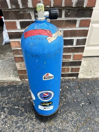 Luxfer Blue Scuba Diving Tank Cylinder with Valve boot | eBay