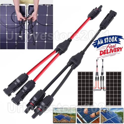 Solar Panel Y Branch Parallel Connectors Adapter Cable Wire Connection ...