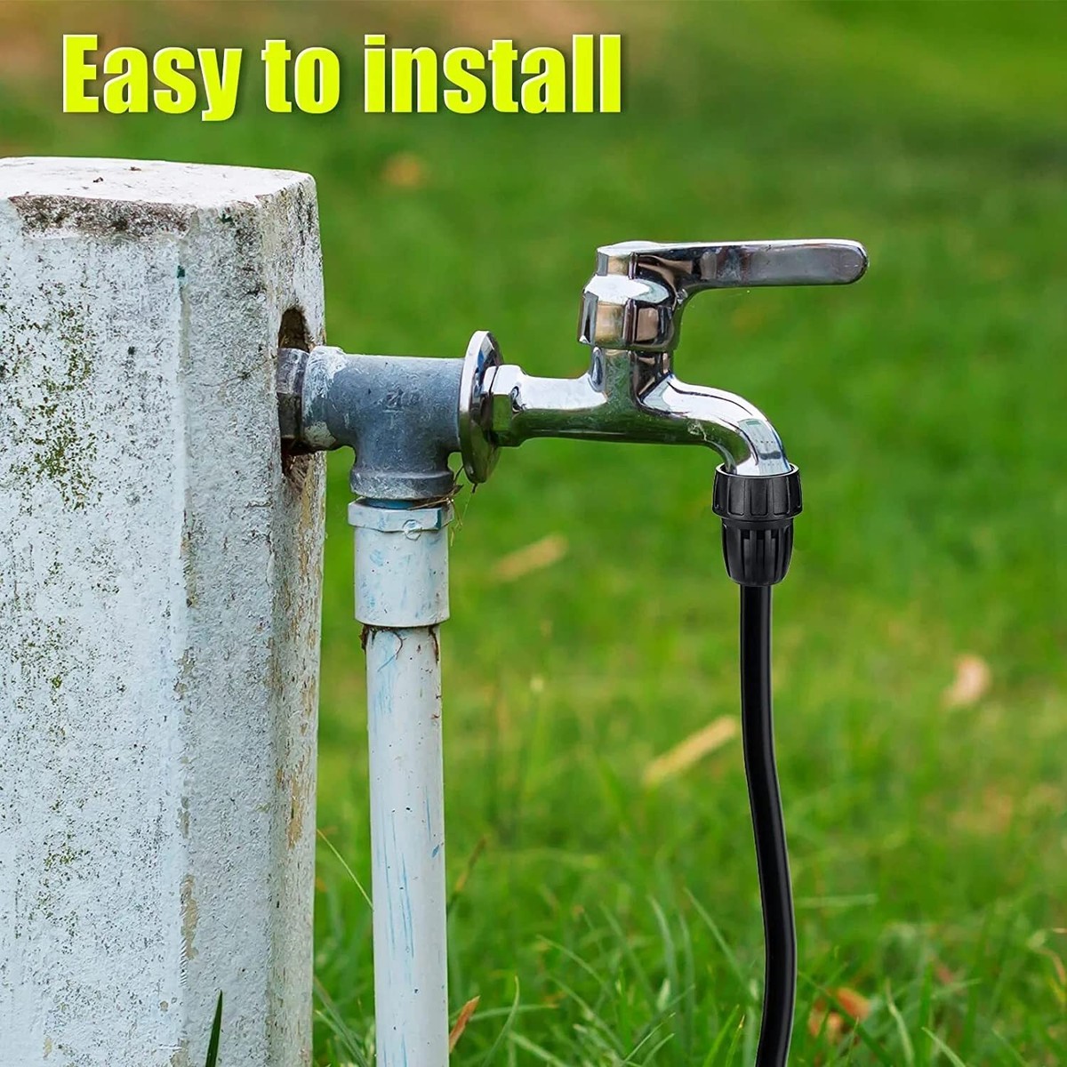 Drip System Hose Letesult 50FT 1/2 Inch Drip Irrigation Tubing Main ...