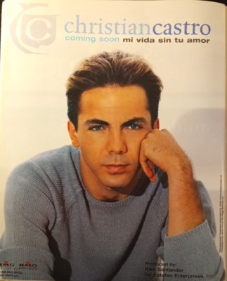 CHRISTIAN CASTRO ORIGINAL (UNFRAMED) 1999 magazine PROMO AD | eBay