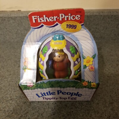 NIB Fisher Price 1999 Little People Tippity Top Egg, BUNNY OUTFIT | eBay