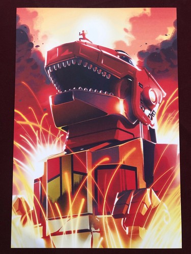 POWER RANGERS POSTER 11 X 16" NM SHIPPED FLAT RED JASON TYRANNOSAURUS ...