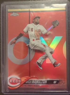 2018 Topps Chrome Refractor Parallel #15 Billy Hamilton Cincinnati Reds ...