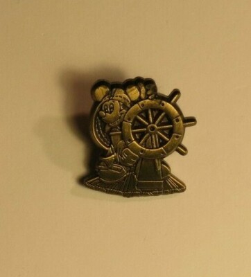 DISNEY DLR CRUISE LINE HELMSMAN MICKEY MOUSE BRONZE SHIP WHEEL PIN | eBay