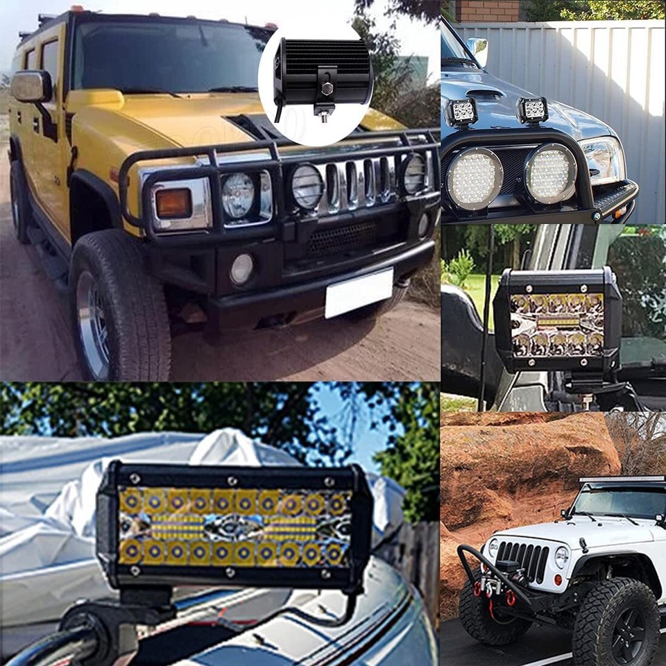 LED Light Bar Mounting Brackets Set Universal for LED Light Bar Work ...