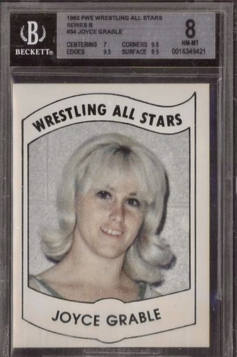 1982 PWE Wrestling All Stars Series B #34 Joyce Grable High Grade BGS 8 ...