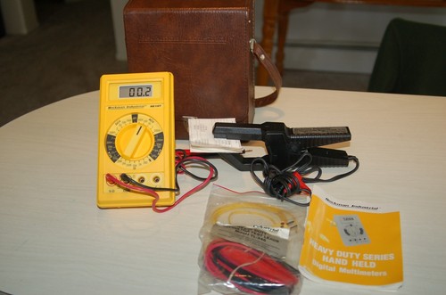 Beckman HD110T D V M TP-255 temperature probe leads CTM 234 A C Clamp ...