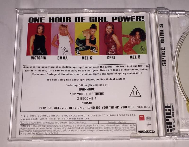 Spice Girls 1997 One Hour Of Girl Power Taiwan VCD ( Video CD ) 24K ...
