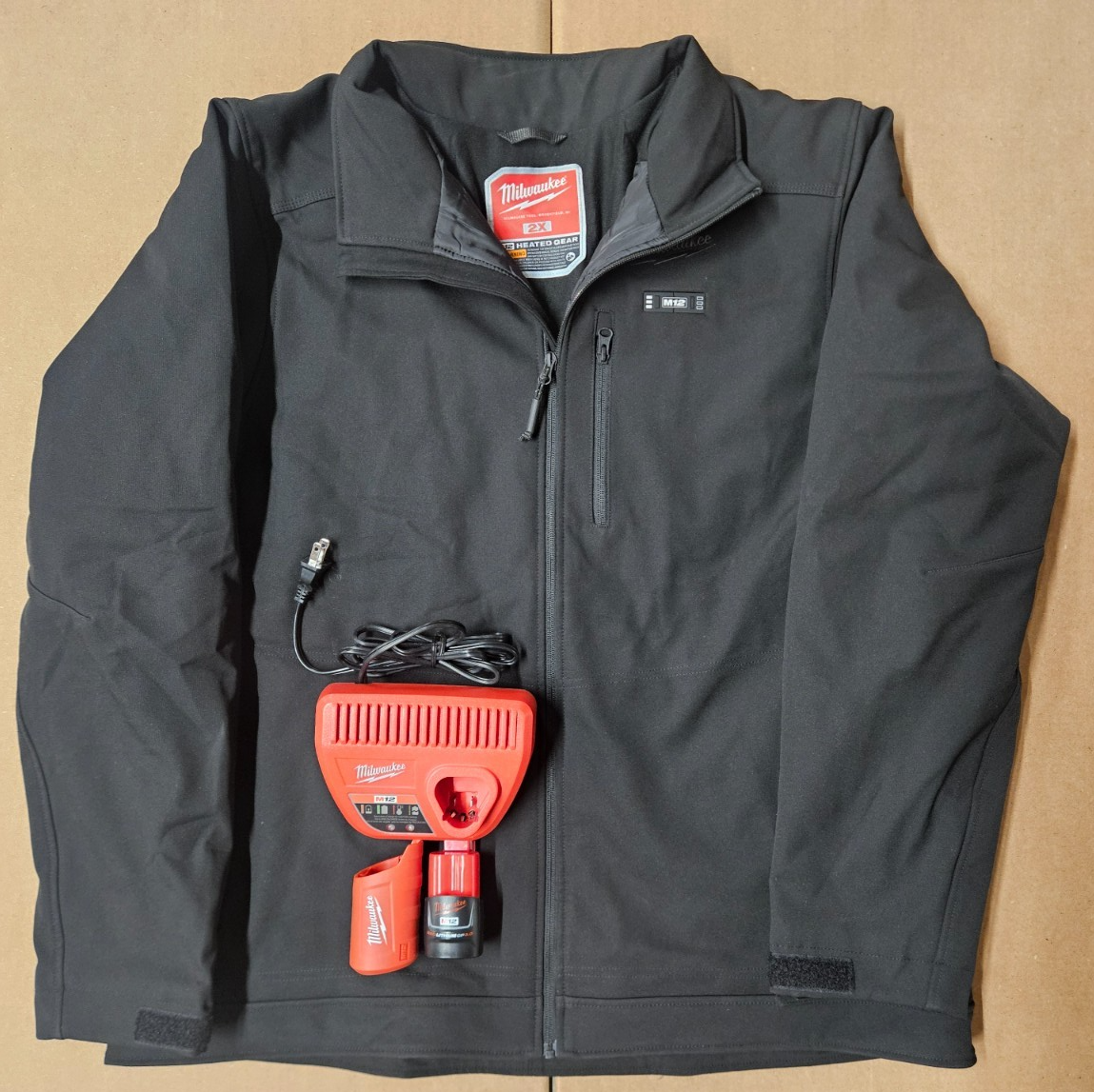 Milwaukee M12 Toughshell Black Heated Jacket Size: 2XL Model# 204B-212X ...