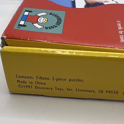 1997 Discovery Toys Puzzle Pairs 15 Think and Match Self Correcting ...