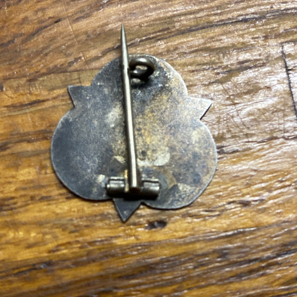 Civil War Federal CS 2nd 4th Corps Badge Clover ID Silver Pin Irish ...