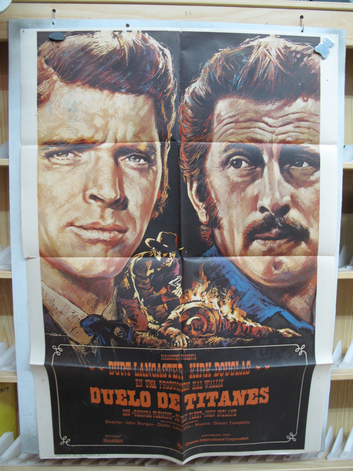 A3158 Duelo de titanes Burt Lancaster, Kirk Douglas, Rhonda Fleming, Kate Fisher | eBay
