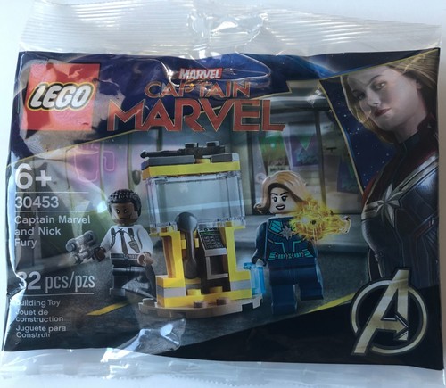 LEGO Marvel Avengers Captain Marvel and Nick Fury Set 30453 Polybag New ...