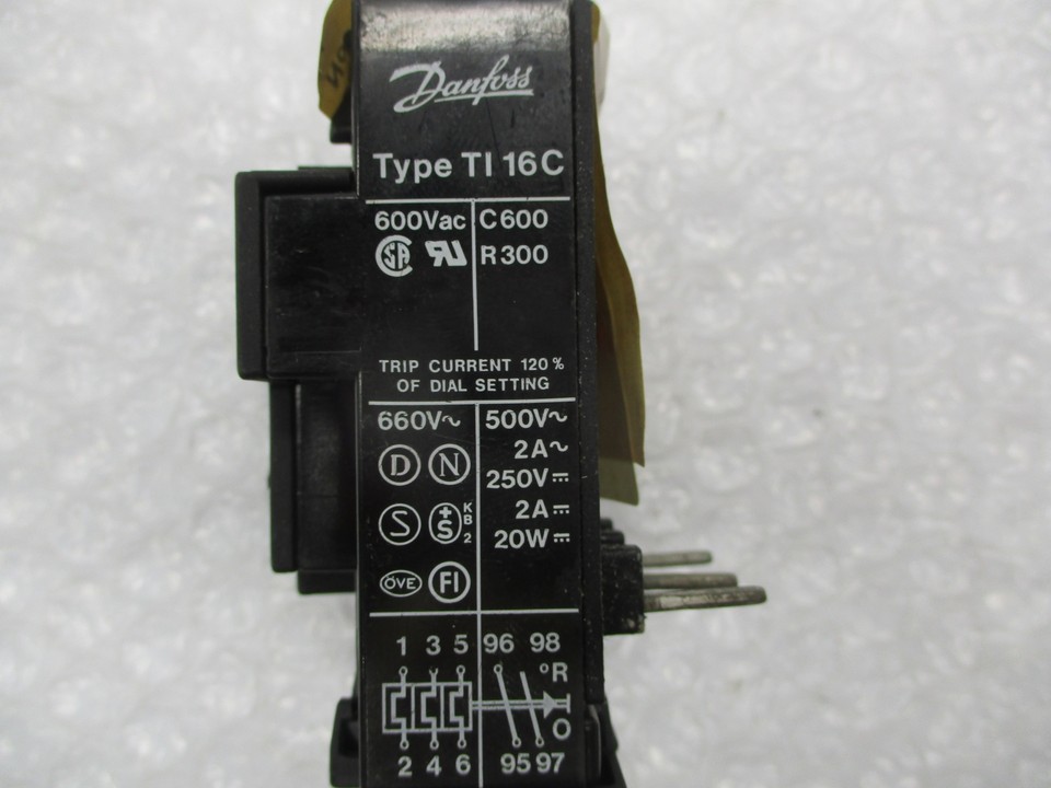 DANFOSS TI16C RELAY 600V UNMP | eBay