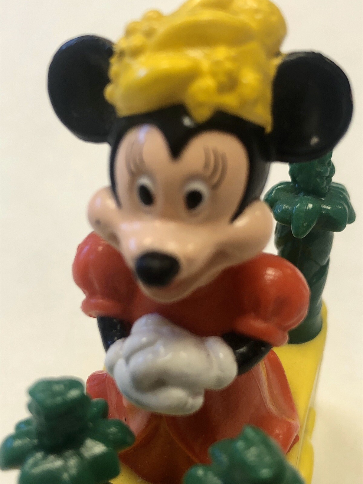 Vintage 1991 Disney Minnie Mouse Wind Up Float Toy Red Dress Burger ...