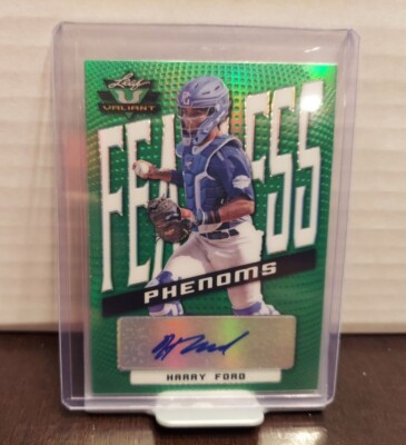 Harry Ford 2021 Leaf Valiant Autograph Fearless Phenoms Green | eBay
