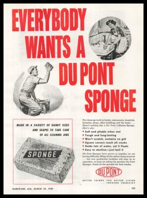 1949 Du Pont Cellulose Sponges Everybody Wants A Du Pont Sponge Vintage ...