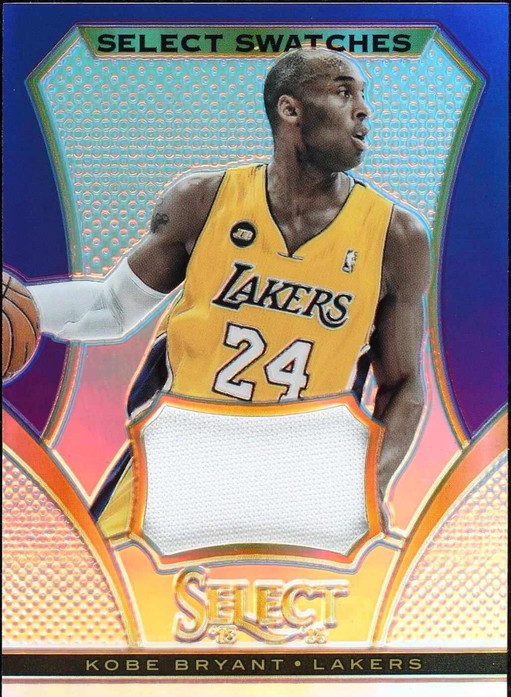 2013-14 Panini Select - Select Swatches Kobe Bryant #96 Silver Prizm ...