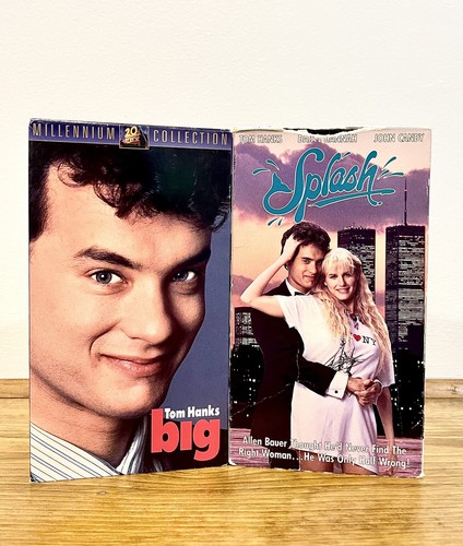 Big (VHS, 1988) & Splash (VHS, 1984) Classic 80s Tom Hanks Comedy VHS ...