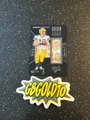2016 Panini Black Gold - Golden Arms #GA10 Aaron Rodgers /100 | eBay