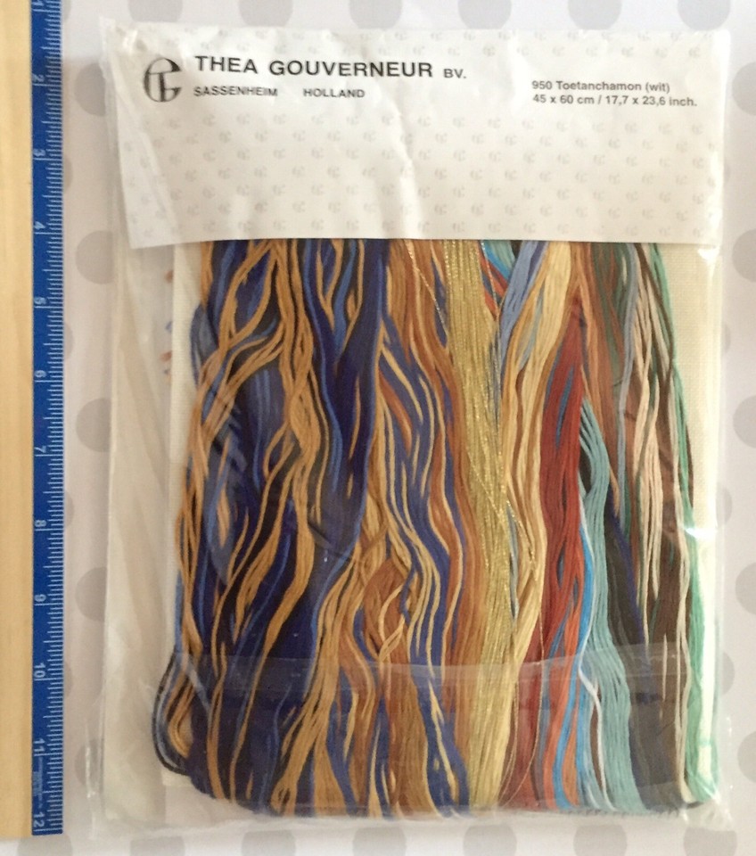 New Unopened Thea Gouverneur Holland King Tut Cross Stitch Kit Gorgeous ...