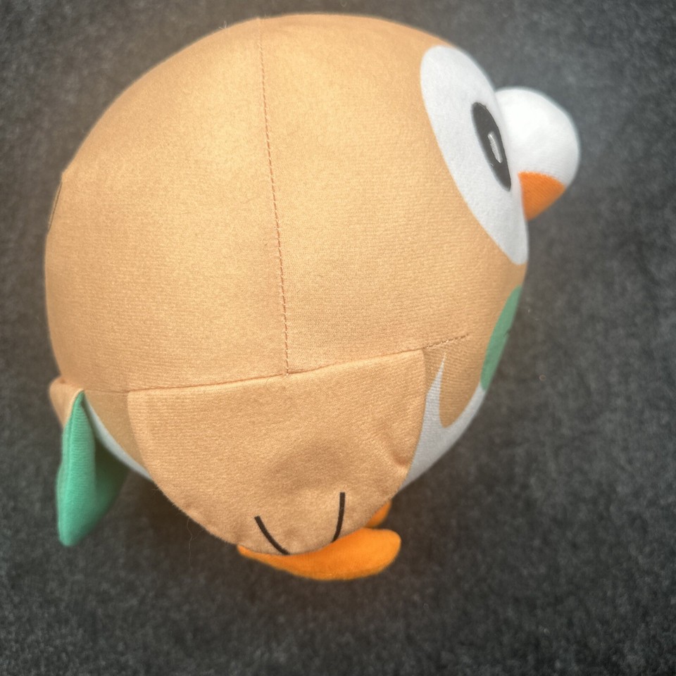 Pokemon Rowlet Owl Toy Factory Plush Brown Round | eBay