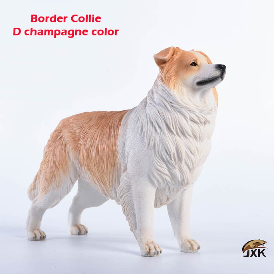 JXK Border Collie Dog Model 1/6 Resin Pet Figurine Animal Collectible ...