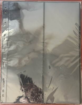 10 Sheets with 9 Binder Holes Double Sided Stamp Album Stock Pages(2 ...