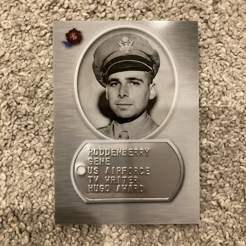 2021 Historic Autographs 1945 Gene Roddenberry Dog Tag Silver /45 | eBay