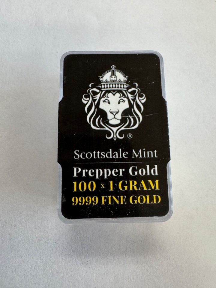 1 Gram Gold Bar Scottsdale Mint .9999 Gold Bullion Prepper Gold in ...