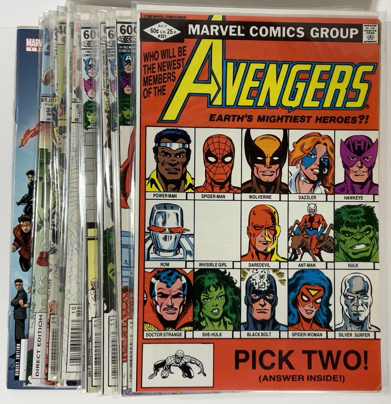 AVENGERS Mixed Lot of Marvel Comics, 221-223, 225-228, 236, 263, 368 | eBay