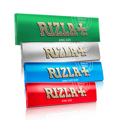RIZLA KING SIZE RED*SILVER *GREEN* BLUE* Regular Rolling Paper UK ...